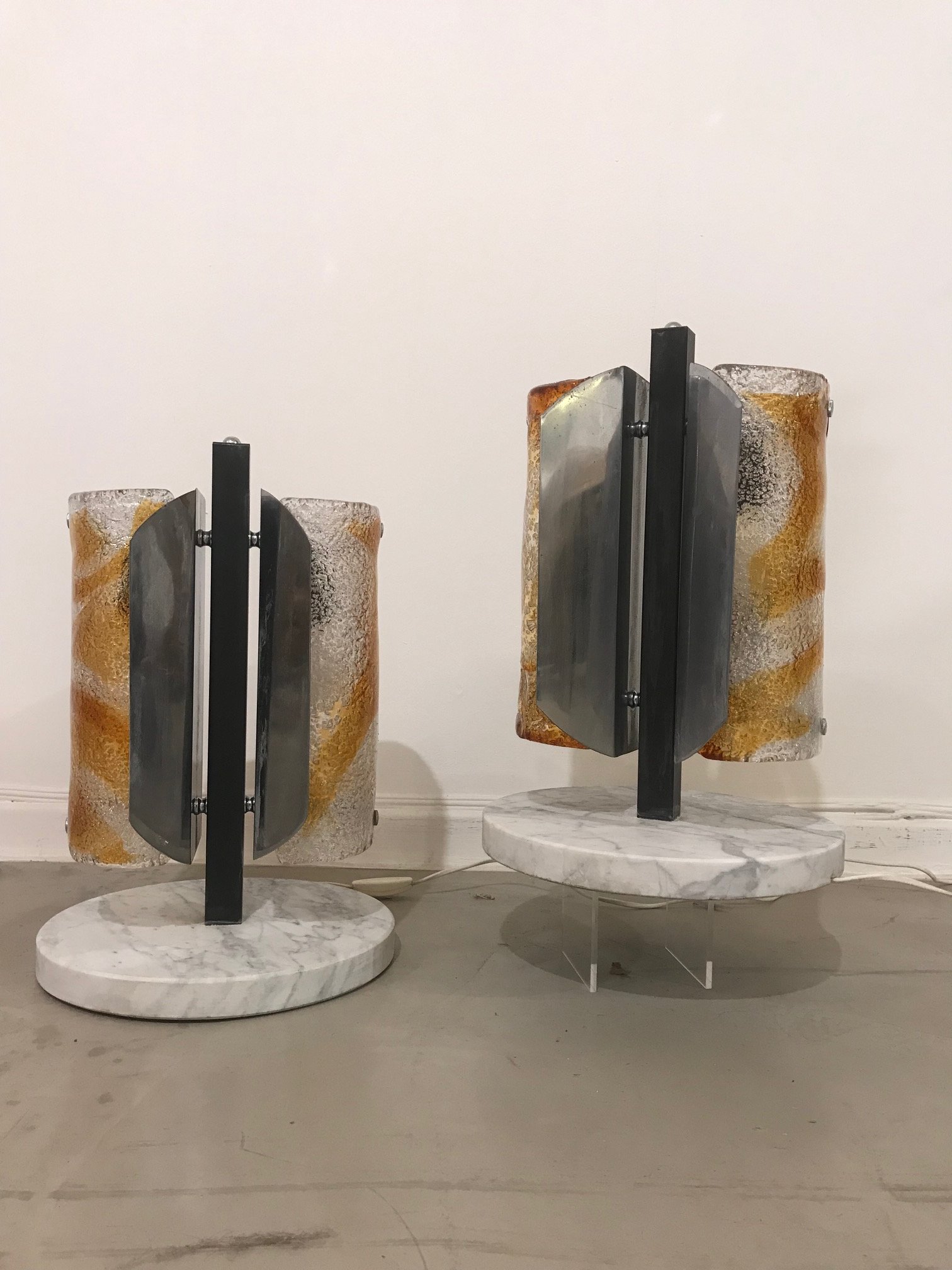 Pair of Murano glass table lamps - Ritter Studio